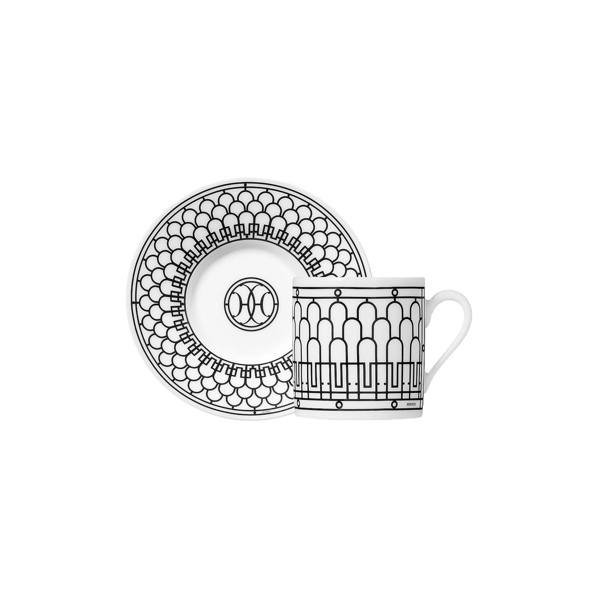 H Déco coffee cup and saucer Hermès - 3F Home
